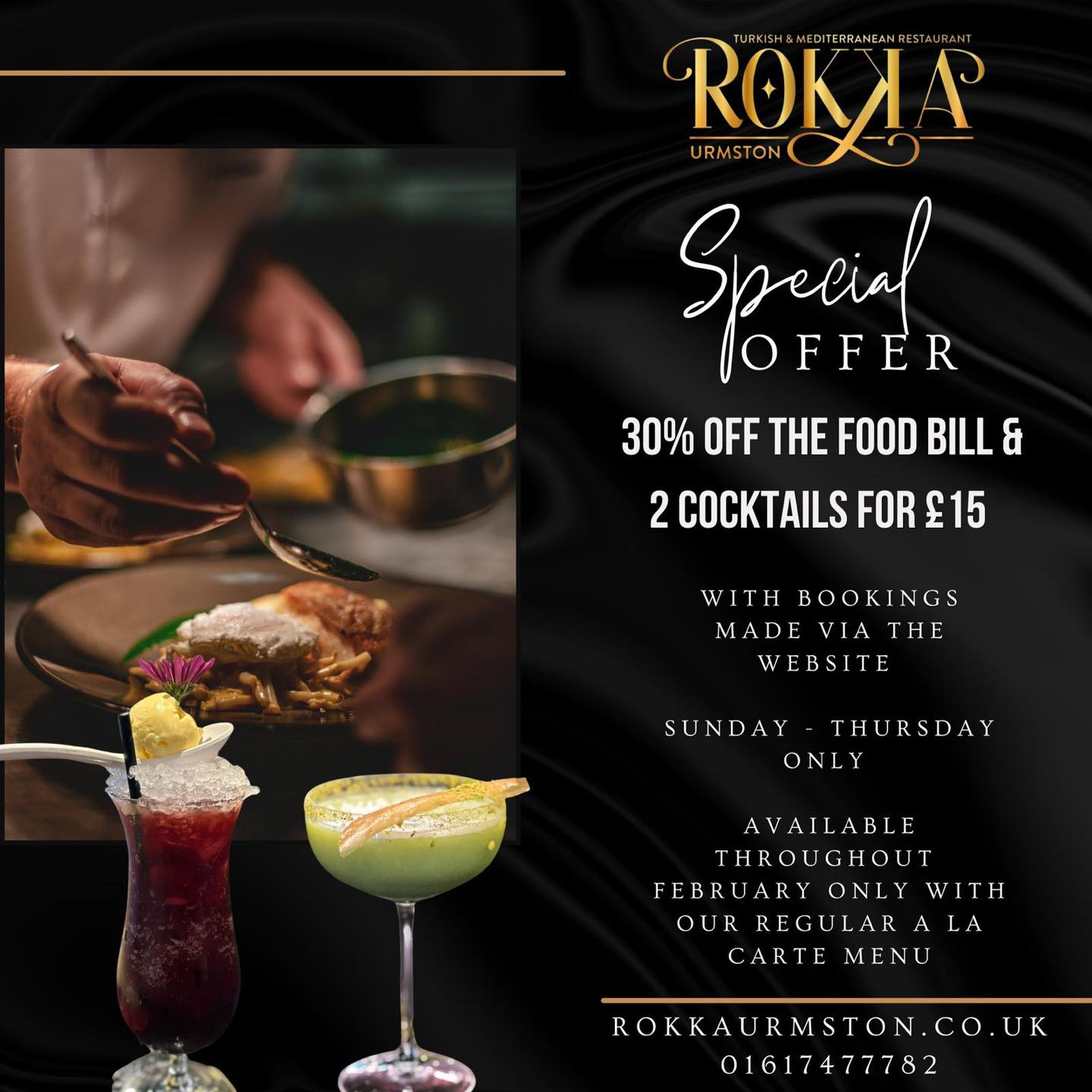 Reservation – Rokka Cocktail Bar & Grill
